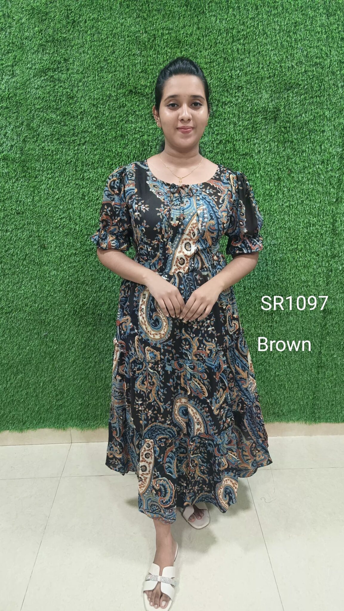 Delta Crush Feeding Kurtis-Brown – Srinika Feeding Kurtis